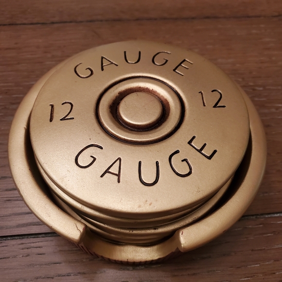 Zeckos | Dining | Four Piece 2 Gauge Shotgun Shell Coaster Set Wba ...